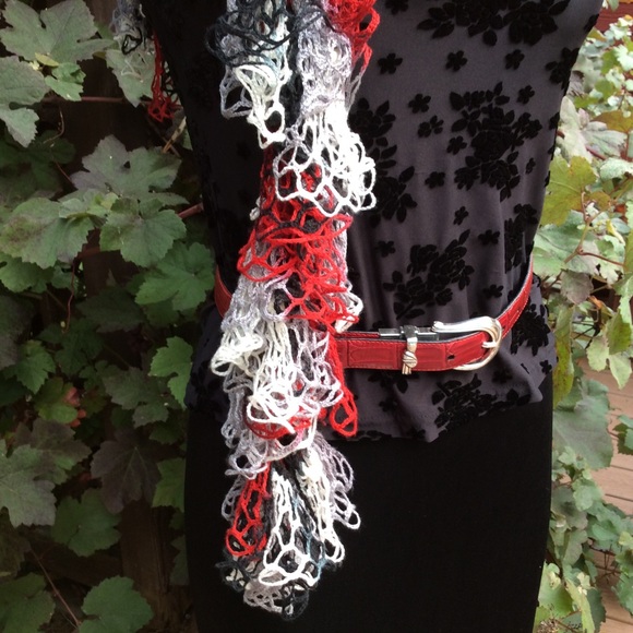 Accessories | Soft Multicolor Loose Knit Boa Style Scarf | Poshmark